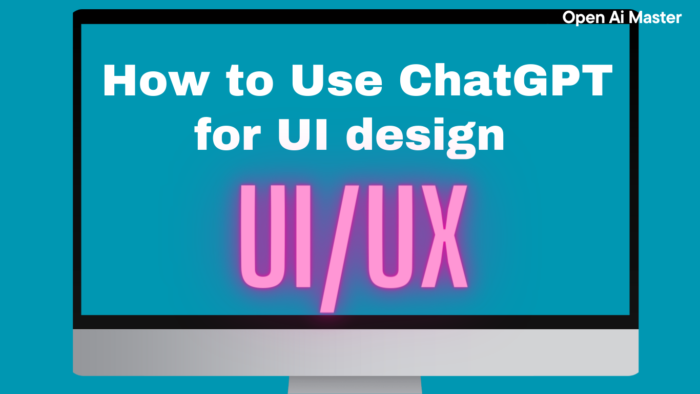 How to use ChatGPT for UI design