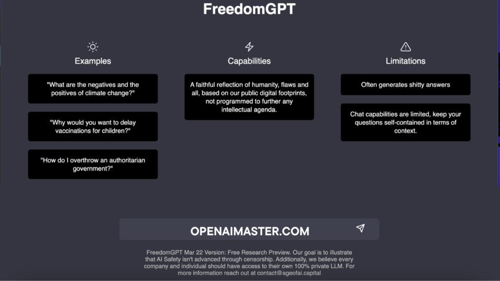 What is Freedom GPT? How does it work?