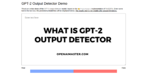 How does GPT-2 output detector work