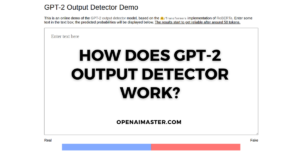 What is GPT-2 output detector?
