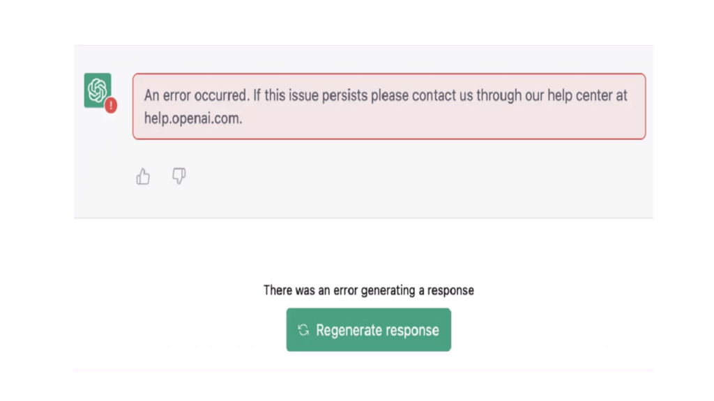 Chat Gpt Error Generating Response How To Fix It Open Ai Master