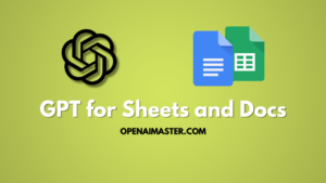 How to Install GPT for Sheets and Docs? - Open AI Master