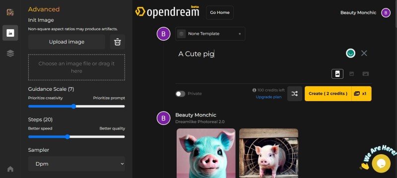How to use Opendream.ai to generate Images - Open AI Master