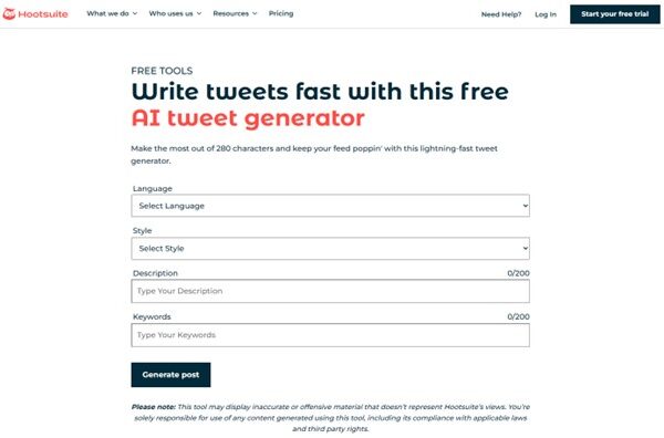 Best AI Tweet Generators