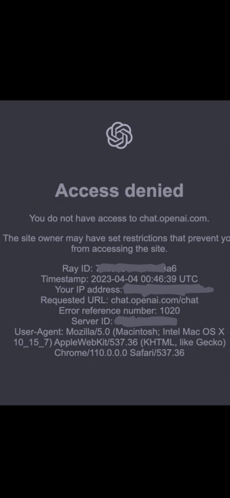 How To Fix "ChatGPT Access Denied" Error - Open AI Master