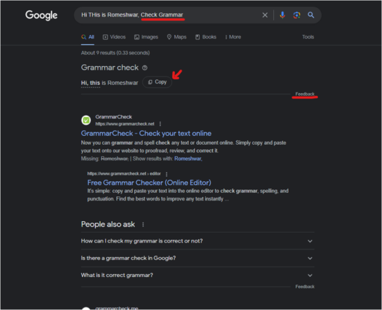 How To Use Google Search Grammar Checker?