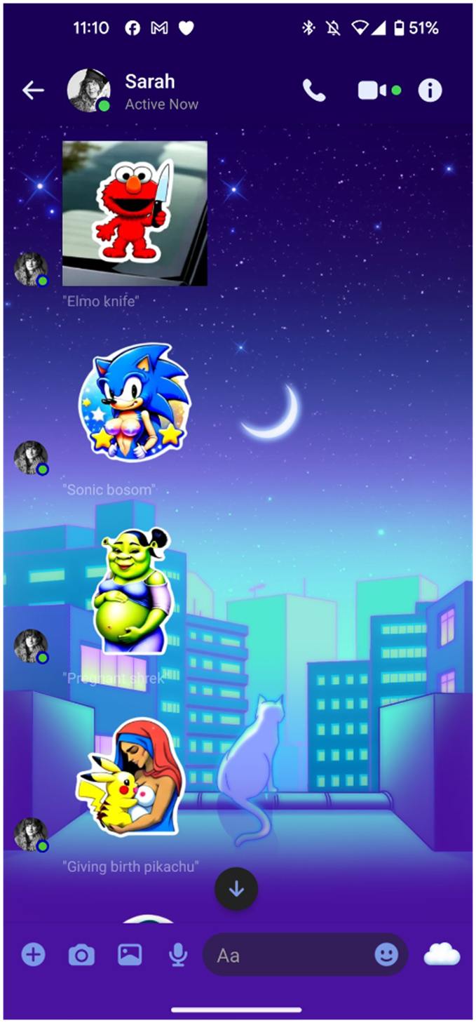 How To Use Facebook Messenger AI Stickers - Open AI Master