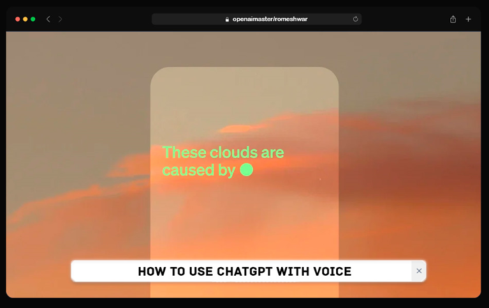 How To Use ChatGPT With Voice? - Open AI Master