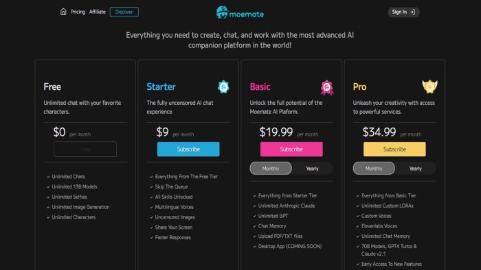 Moemate AI: Pricing, Reviews, and Alternatives