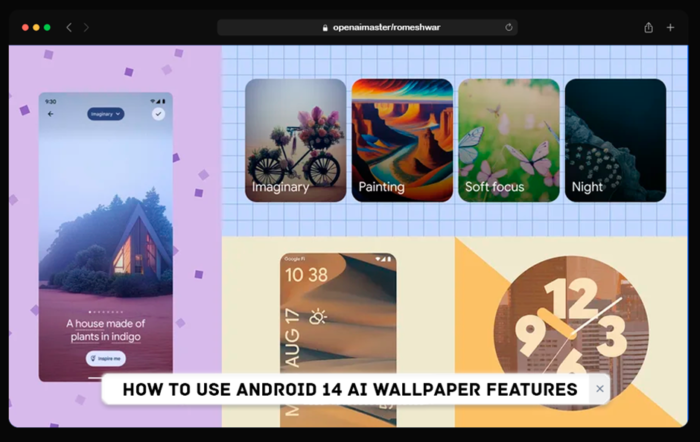How To Use Android 14 AI Wallpaper Features? - Open AI Master