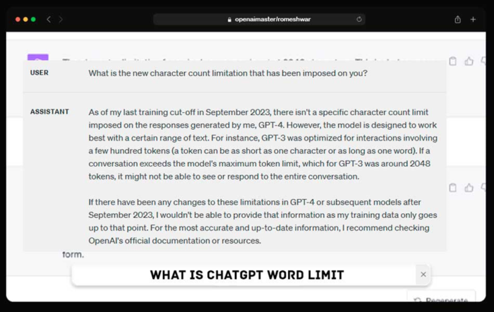 What Is ChatGPT Word Limit? - Open AI Master