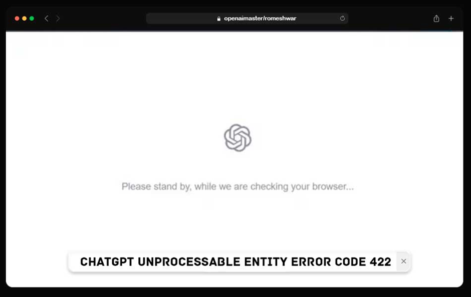 Fix ChatGPT Unprocessable Entity Error Code 422 Open AI Master Fix ChatGPT Unprocessable Entity Error Code 422 Open AI Master