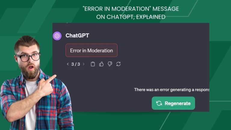 "Error in Moderation" Message on ChatGPT, Explained - Open AI Master