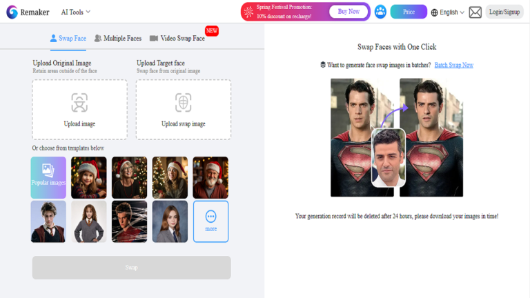 Remaker AI Face Swap for Free - Open AI Master